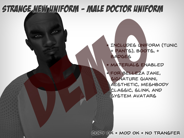 Second Life Marketplace - [S2S] Strange Uniform Dispenser HUD - Male ...